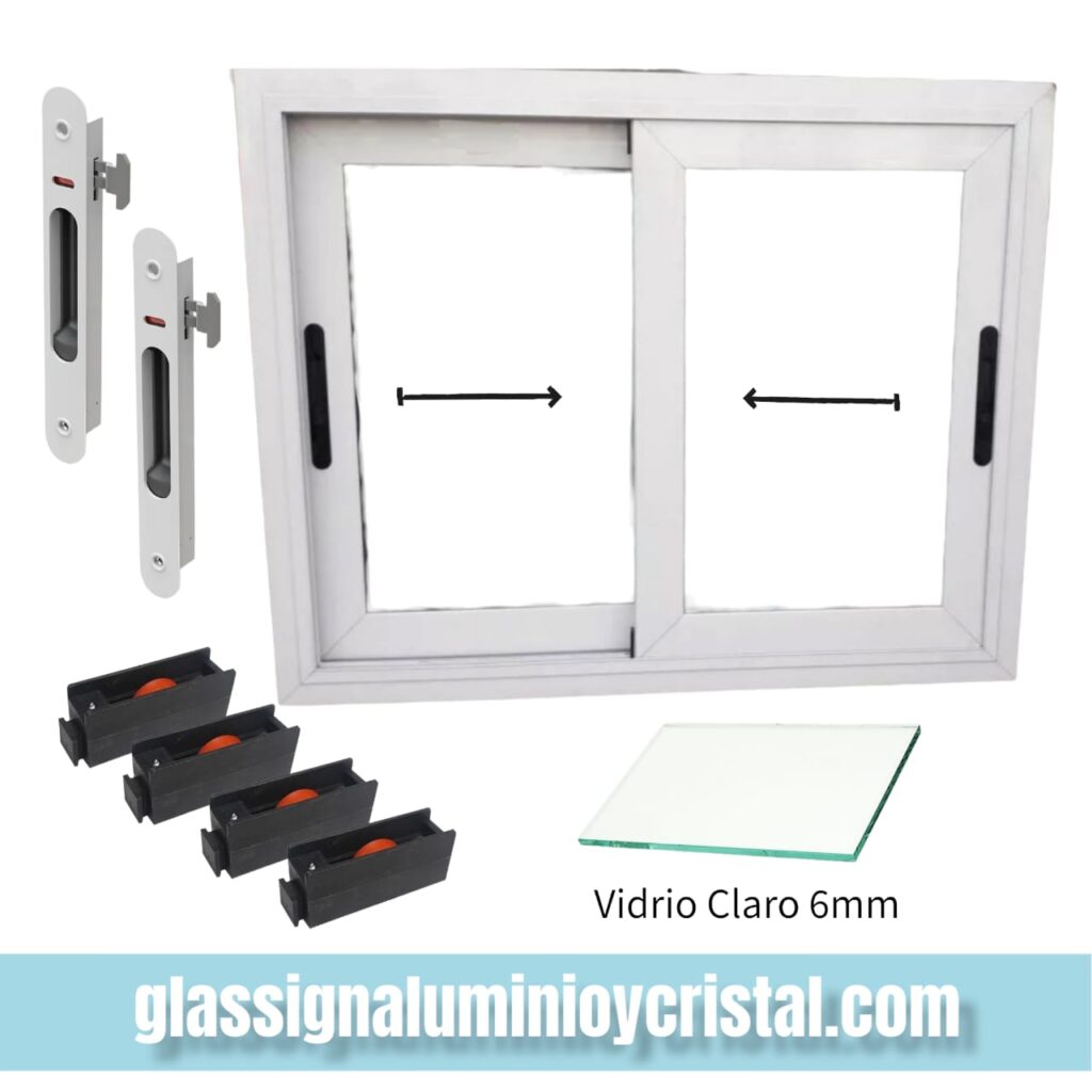 Ventana Corrediza Blanca Española 120X100 cms – GLASSIGN